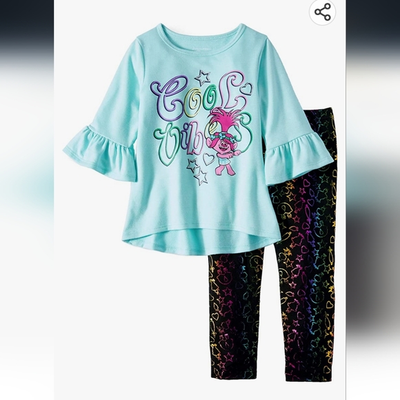 Dreamworks | Matching Sets | Dreamworks Trolls Girls Cool Vibes 2 Piece ...